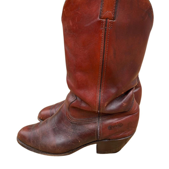 Stetson | Shoes | Vintage Stetson Brown Leather Cowboy Western Boots ...